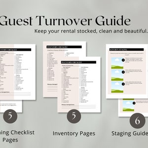 Airbnb Host Bundle, Cabin Theme, Airbnb Welcome Book, Guest Turnover ...
