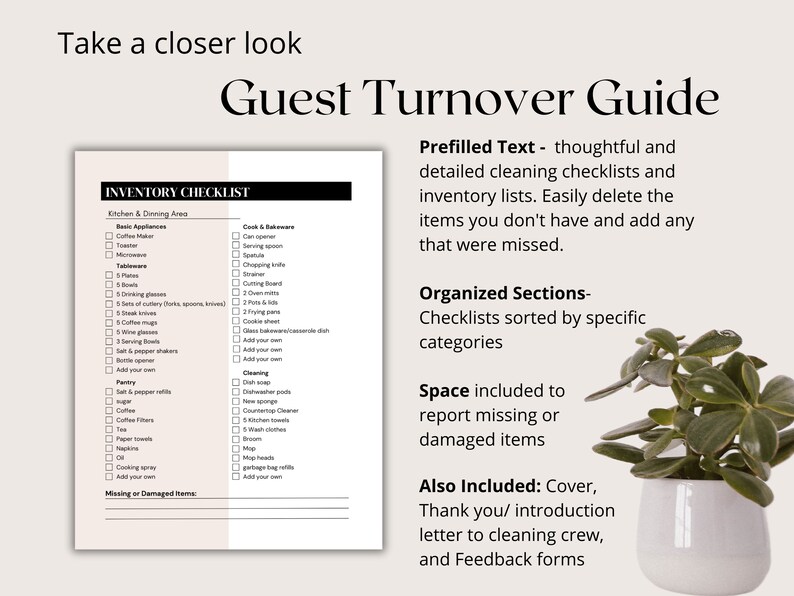 Airbnb Host Bundle, Cabin Theme, Airbnb Welcome Book, Guest Turnover ...