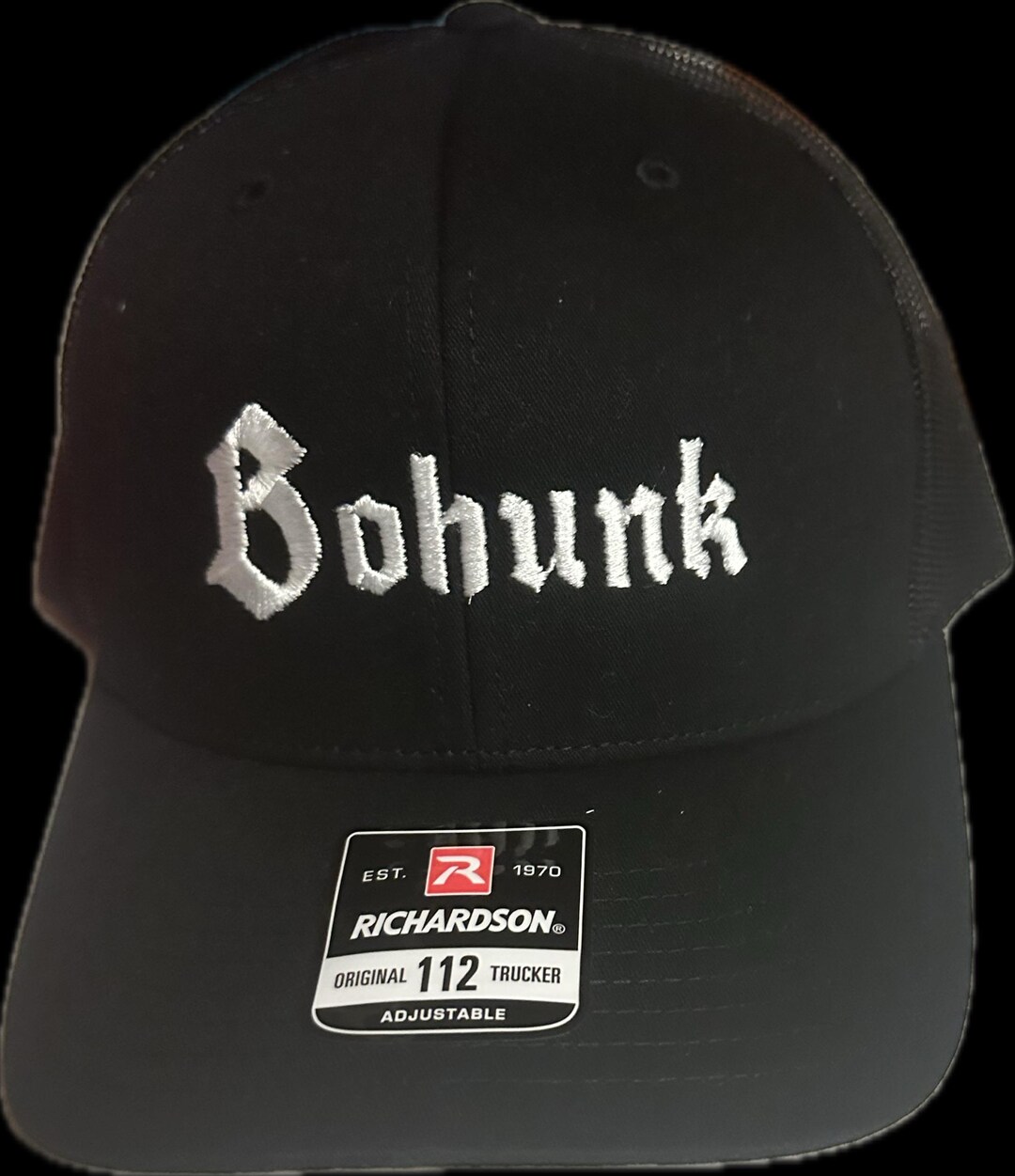 Bohunk Black Richardson Trucker 112 - Etsy