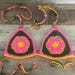 Crochet Flower Bikini Set Bikini Top and Bikini Bottom Handmade - Etsy