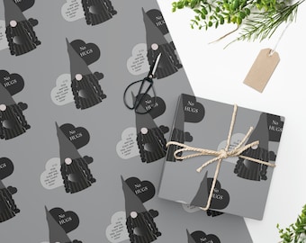 Wednesday Addams Wrapping Paper - Etsy