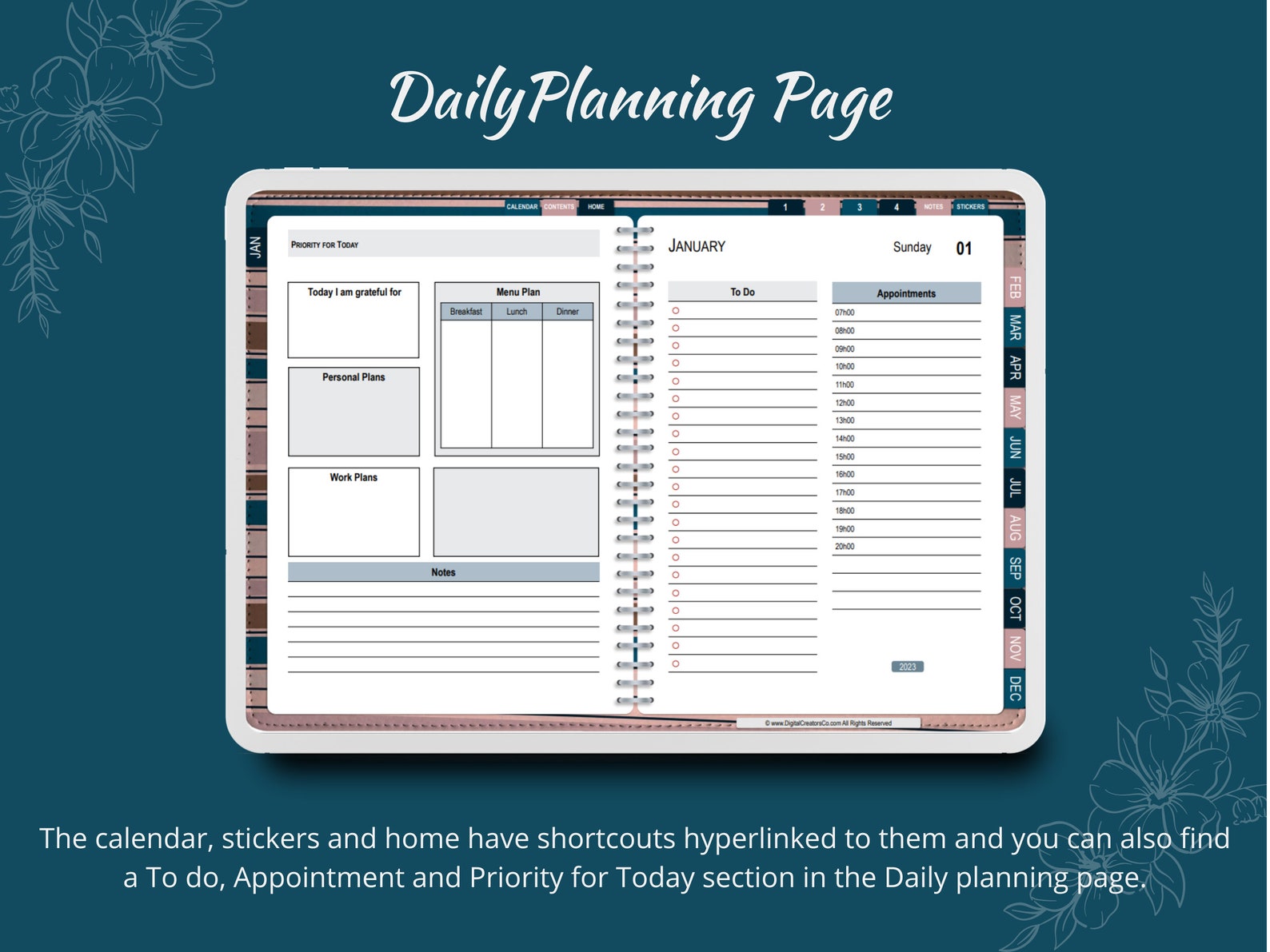 2023 Digital Planner, Minimal & Simple Digital Planner, Digital Planner ...