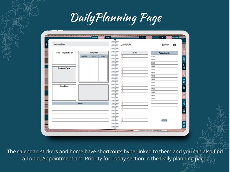 2023 Digital Planner, Minimal & Simple Digital Planner, Digital Planner ...
