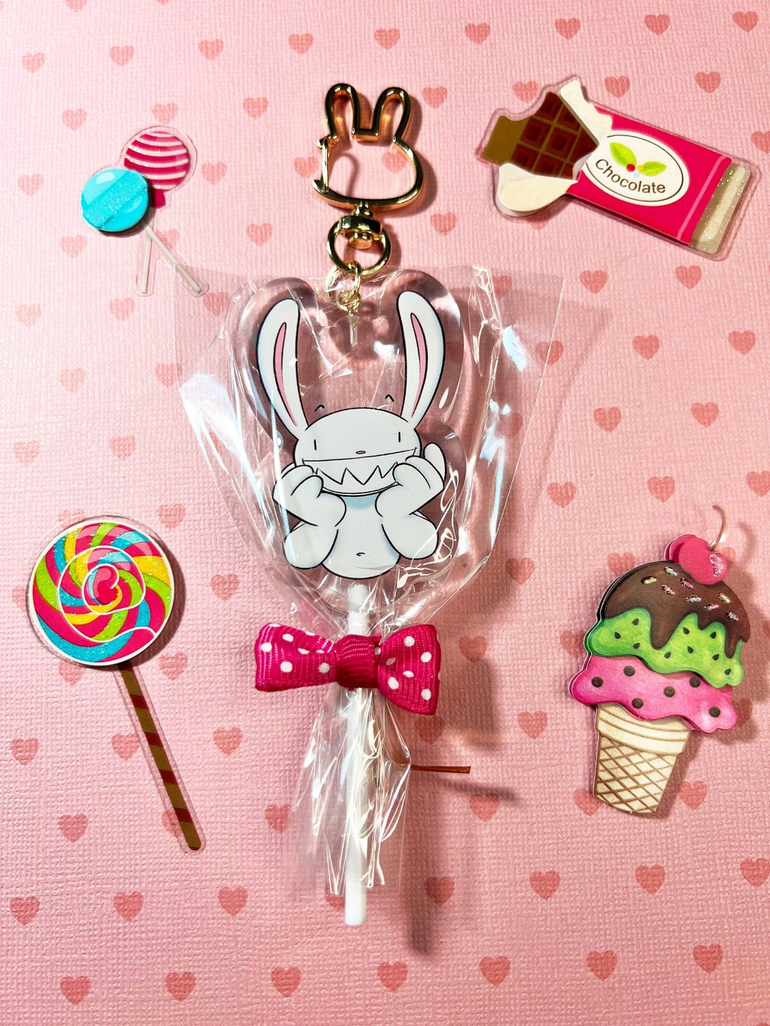 Max Lollipop Keychain Sam and Max - Etsy