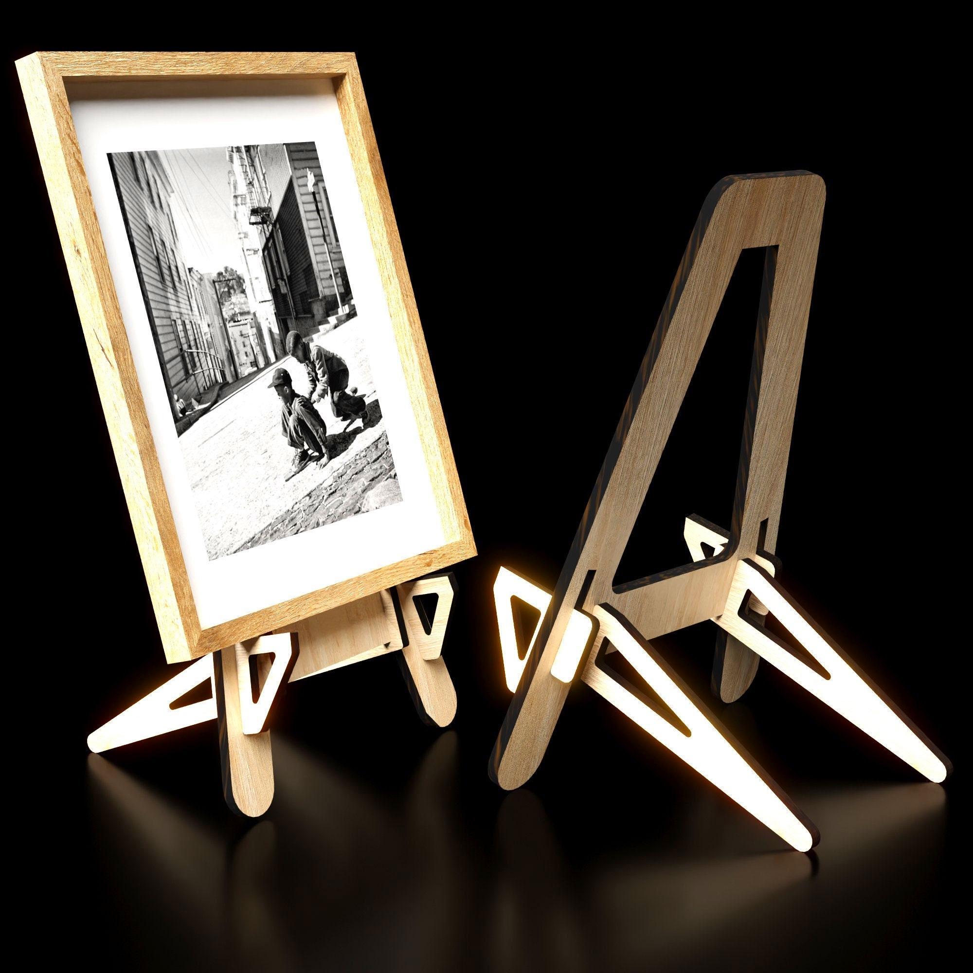 Laser Cut EASEL Stand, Display Stand SVG Laser Cut Files,glowforge ...