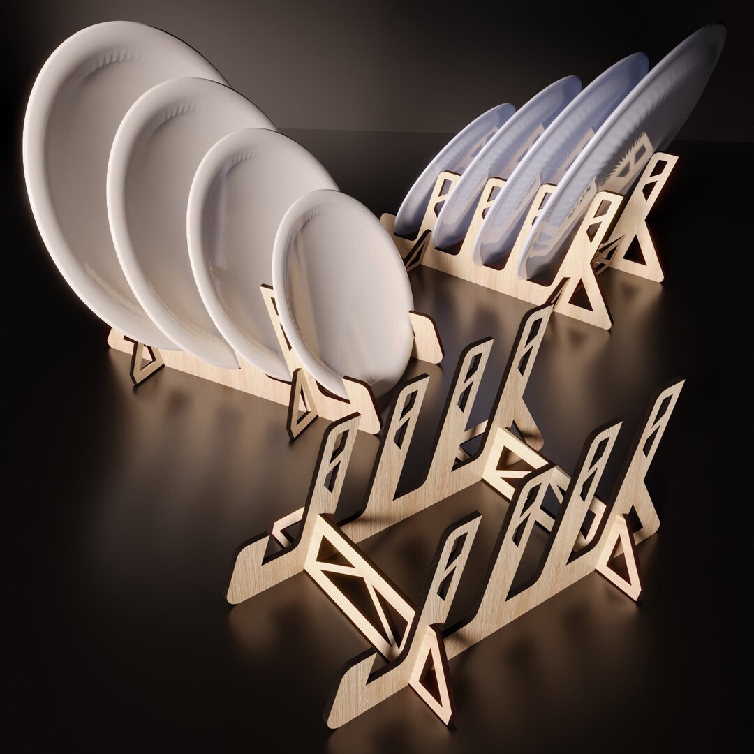 SVG Plate Stand,5mm Laser Cut Easels Plate Holders, Svgdxfpdfaicdr - Etsy