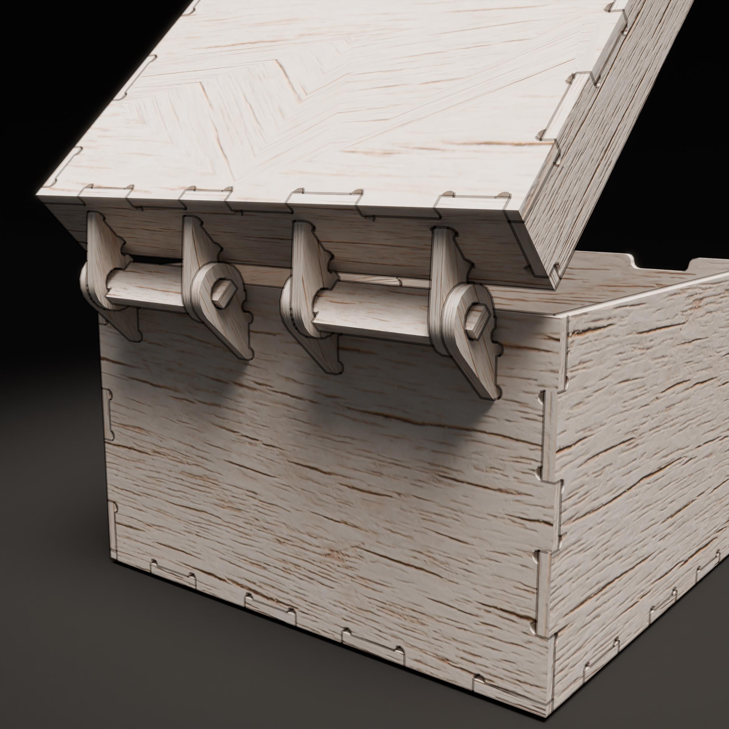 CNC Router Cut BOX ,box With Lid ,cnc Box , Mdf Box, Box Svg Dxf, With ...