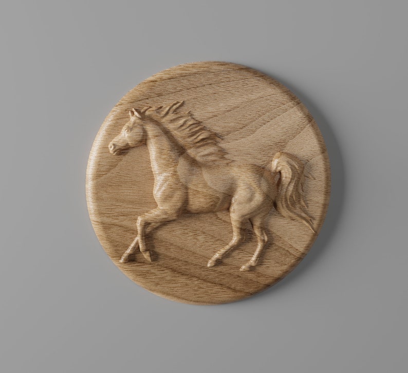 3D Horse STL Model for CNC, Carving & 3D Printing,router File,horse ...