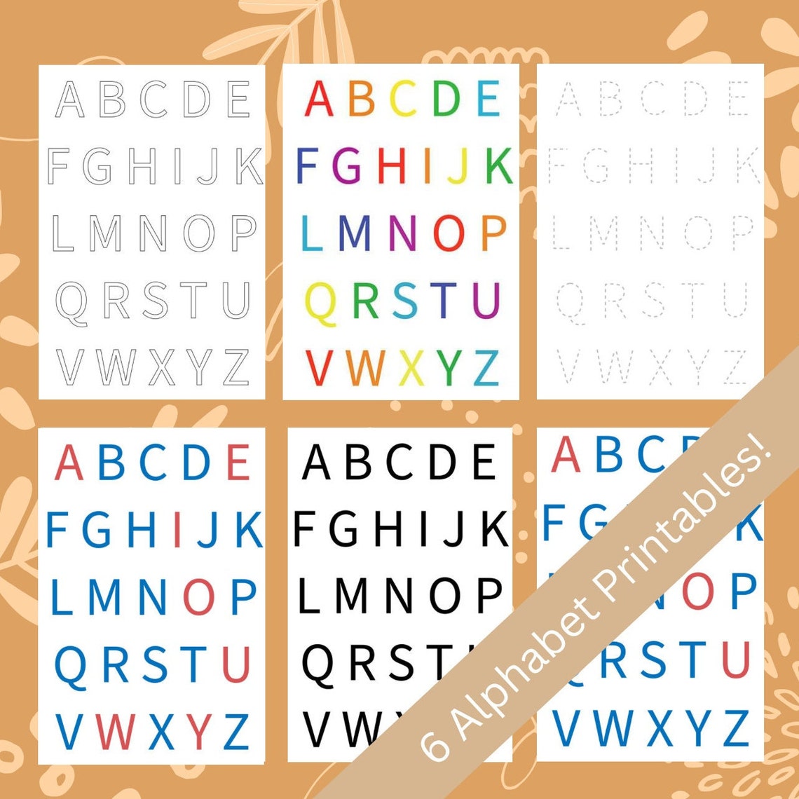 Basic Alphabet for Preschool Pre-k and Kindergarten Printable Download ...