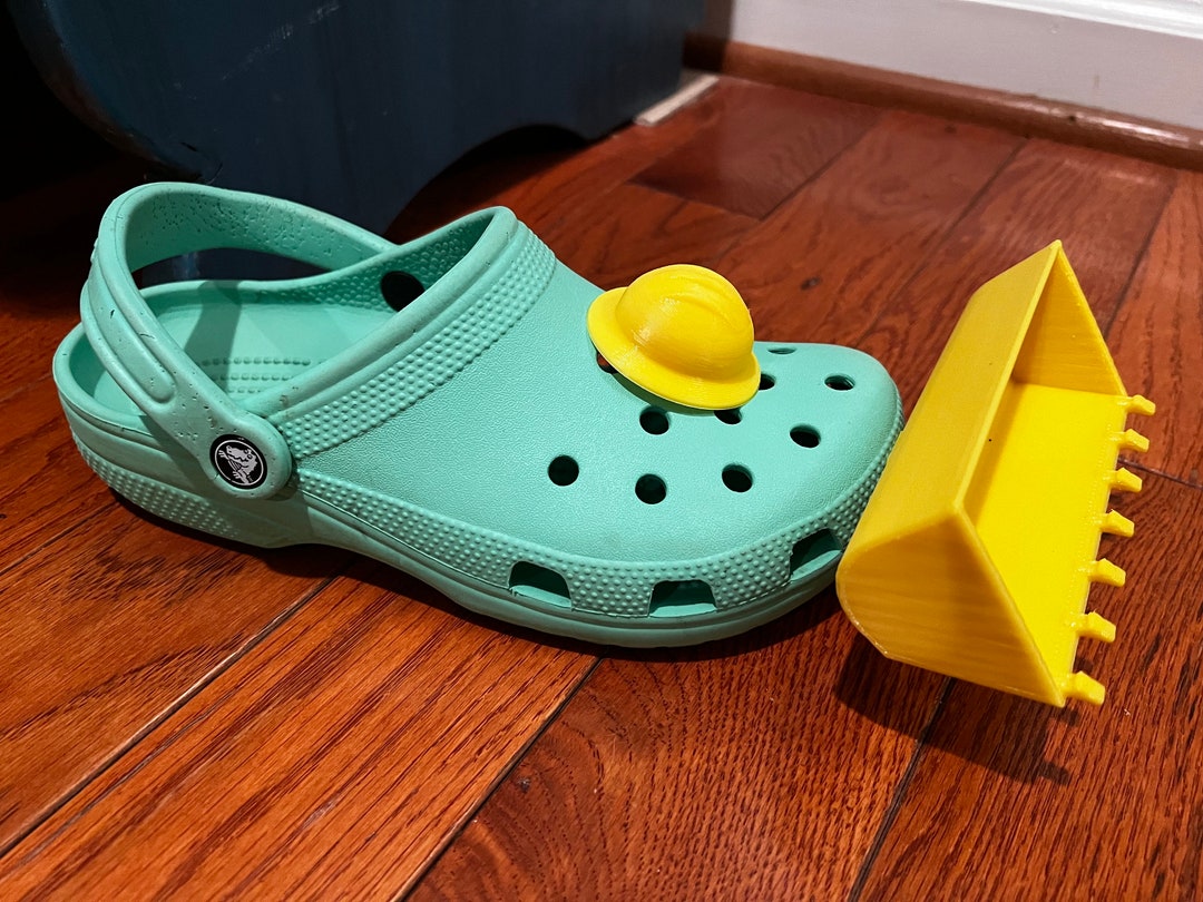 Bulldozer Croc Charms Combo Pack With Hardhat Jibbitz - Etsy