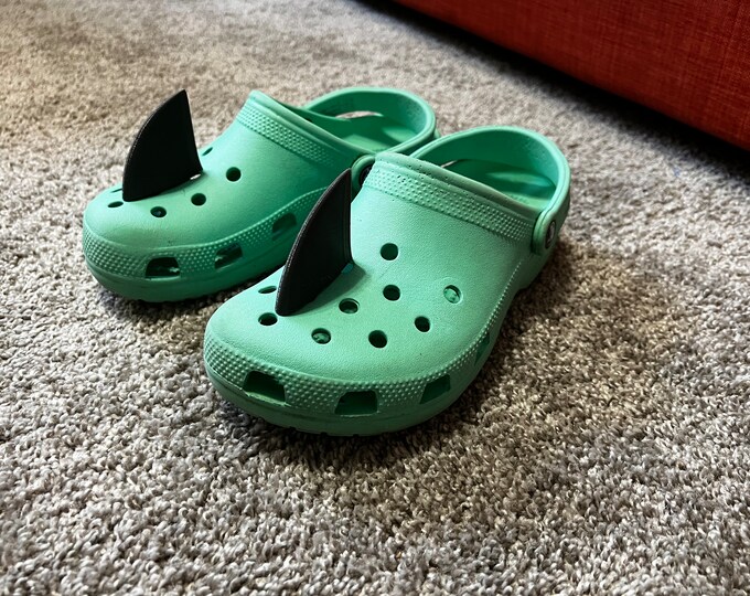 Pair of Shark Fin Croc Charms - Etsy