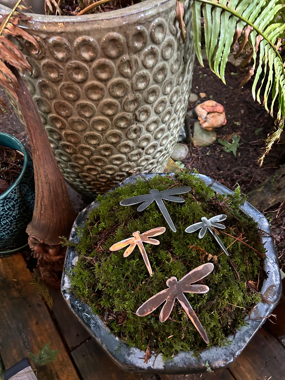 2D Metal Dragonfly (package of 4) - Etsy