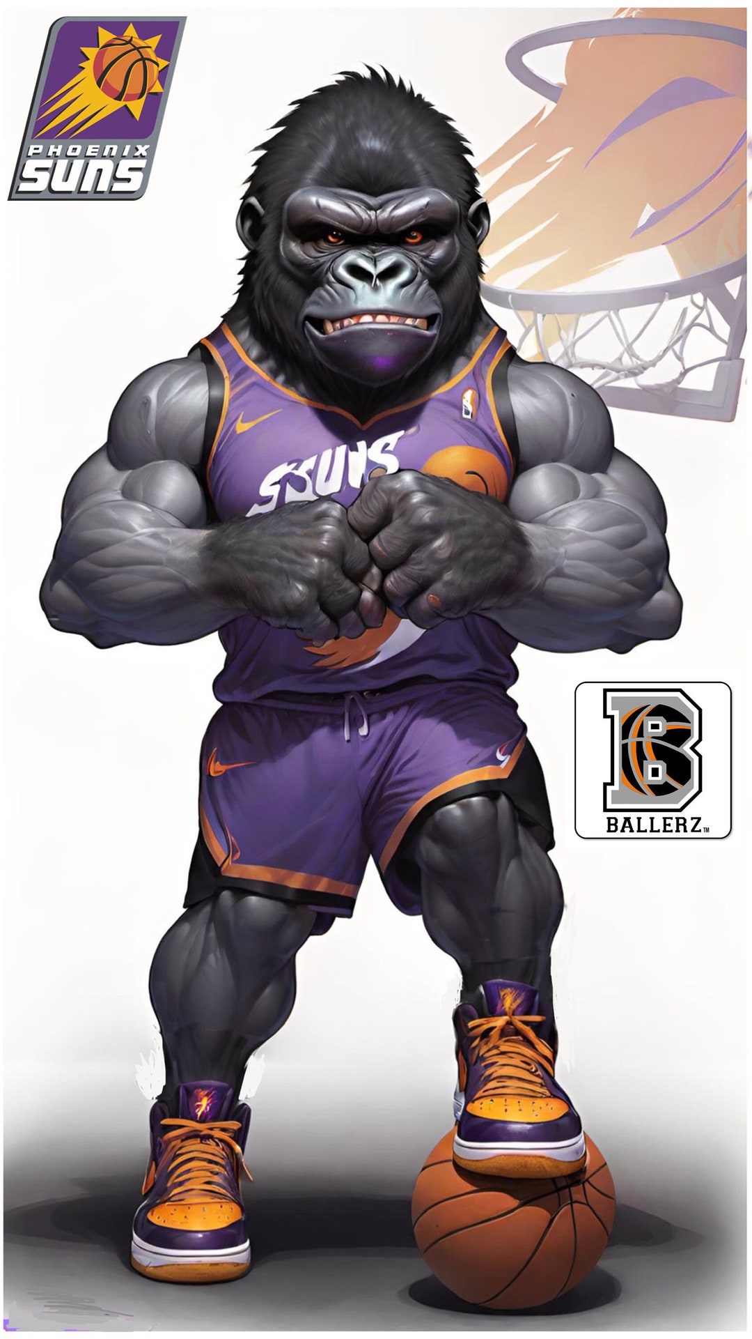 Meet Go the Gorilla Official Mascot of the Phoenix Suns - Etsy