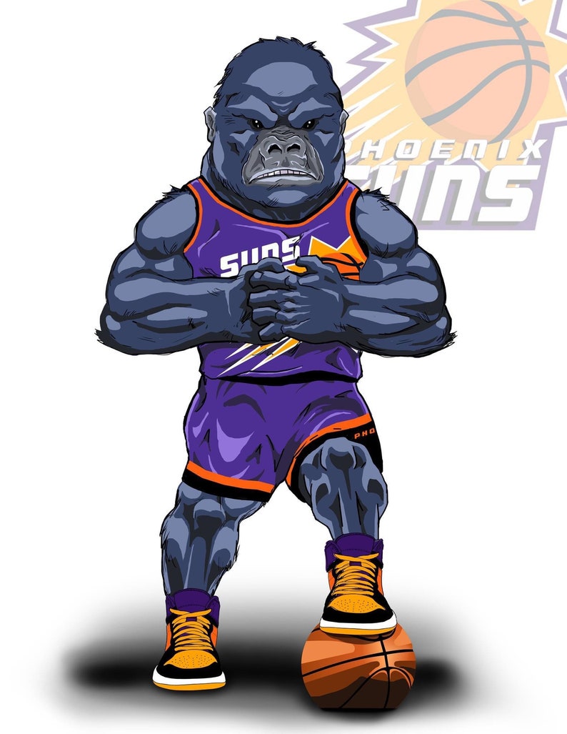 Meet Go the Gorilla Official Mascot of the Phoenix Suns - Etsy