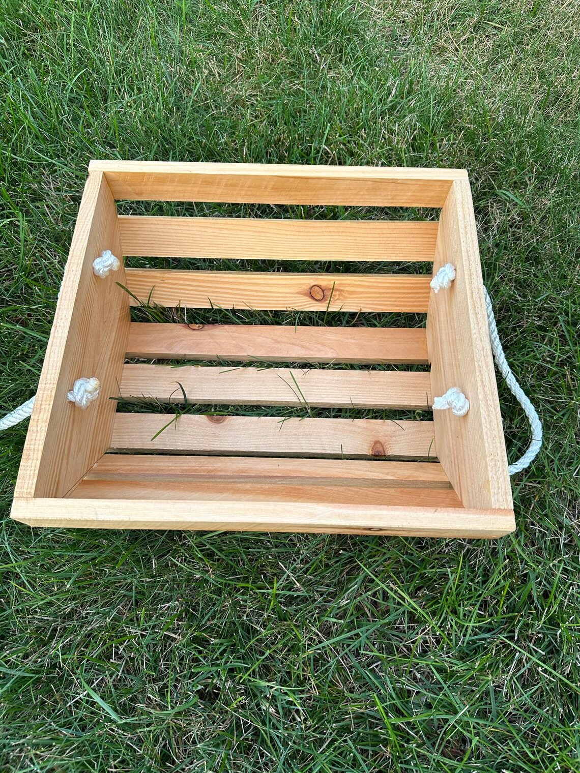 Handcrafted Wooden Harvest Basket - Etsy