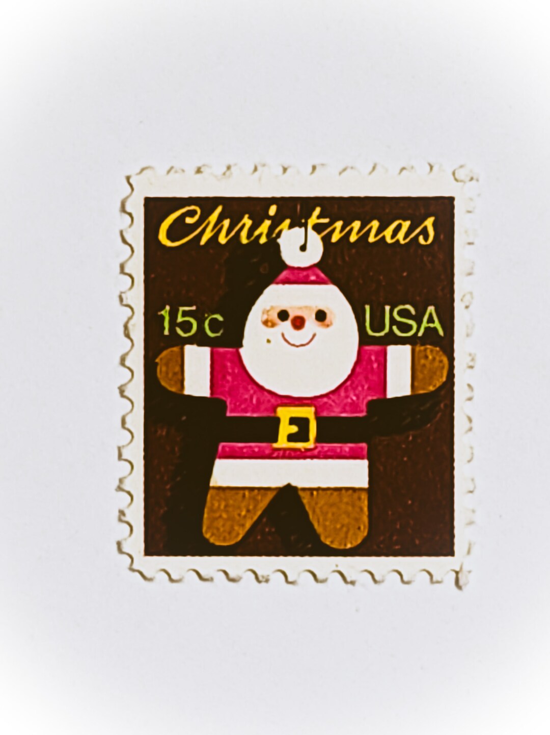 22 Gingerbread Santa Stamps, Christmas Ornament, US Postage, 1979 ...