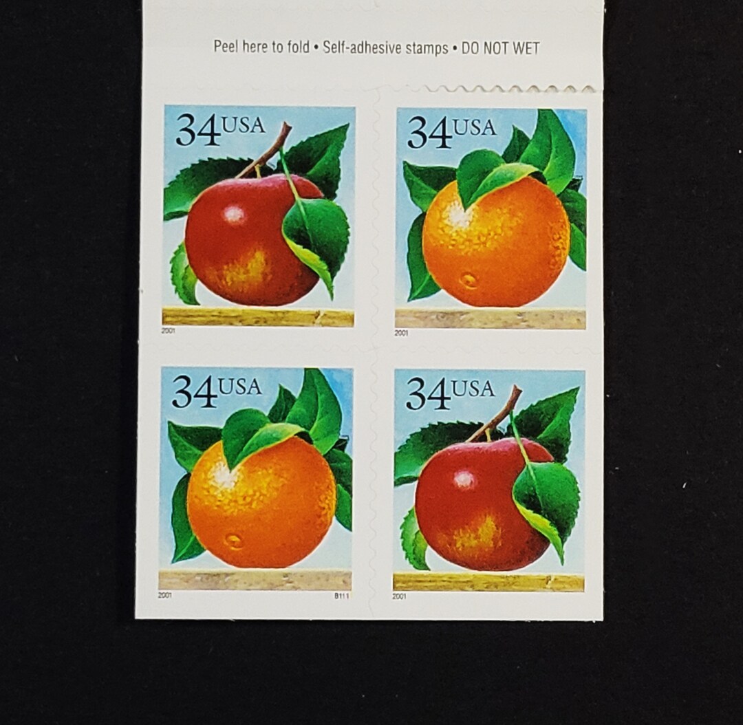 20 Apples and Oranges Stamps Fruit US Postage 2001 Unused - Etsy