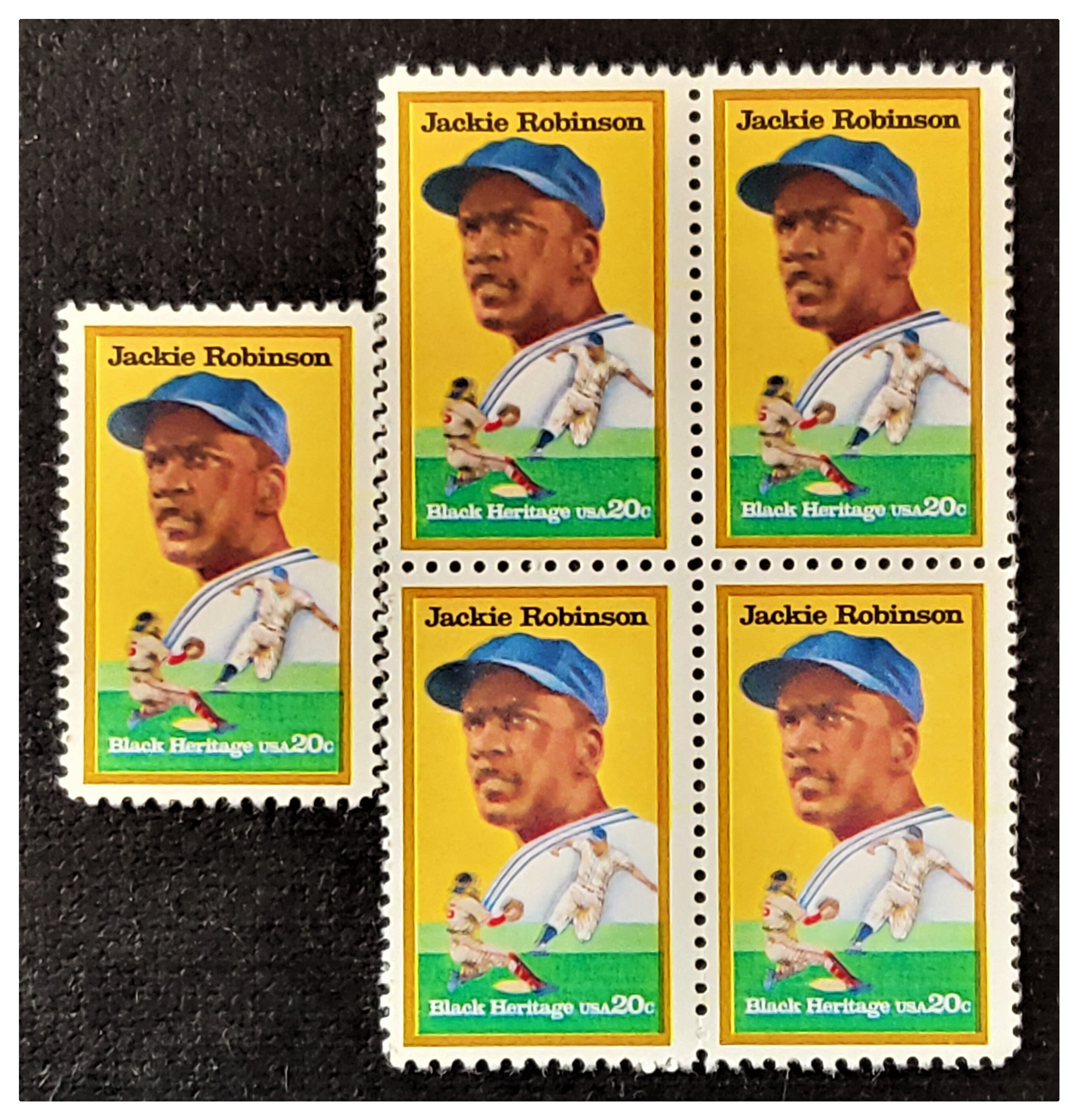 8 Jackie Robinson Stamps Baseball Color Barrier Black - Etsy Australia