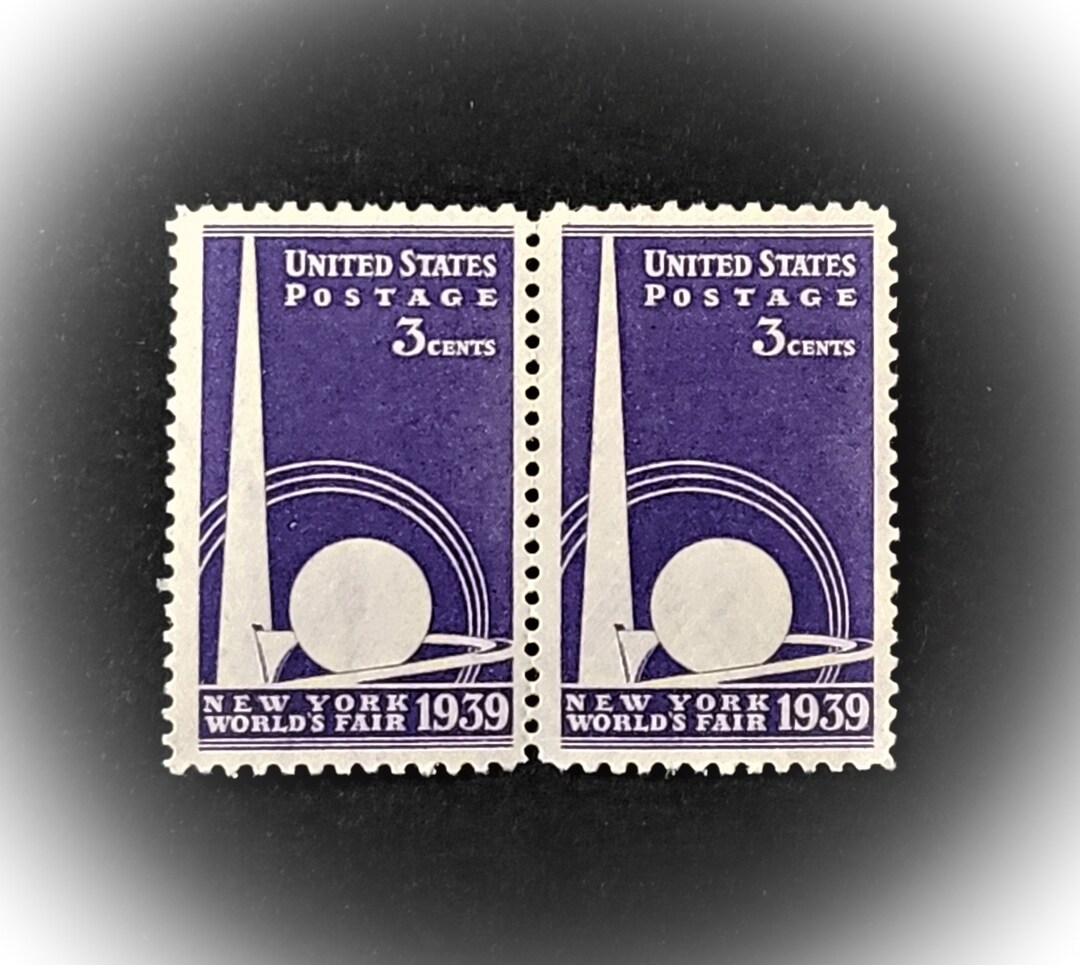 5 New York World's Fair Stamps US Postage 1939 Unused - Etsy