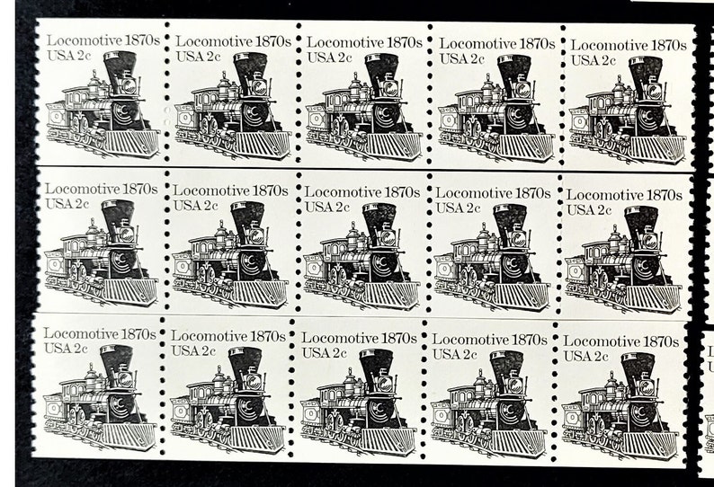 16 Locomotive 1870s Stamps Transportation Series Railroads - Etsy