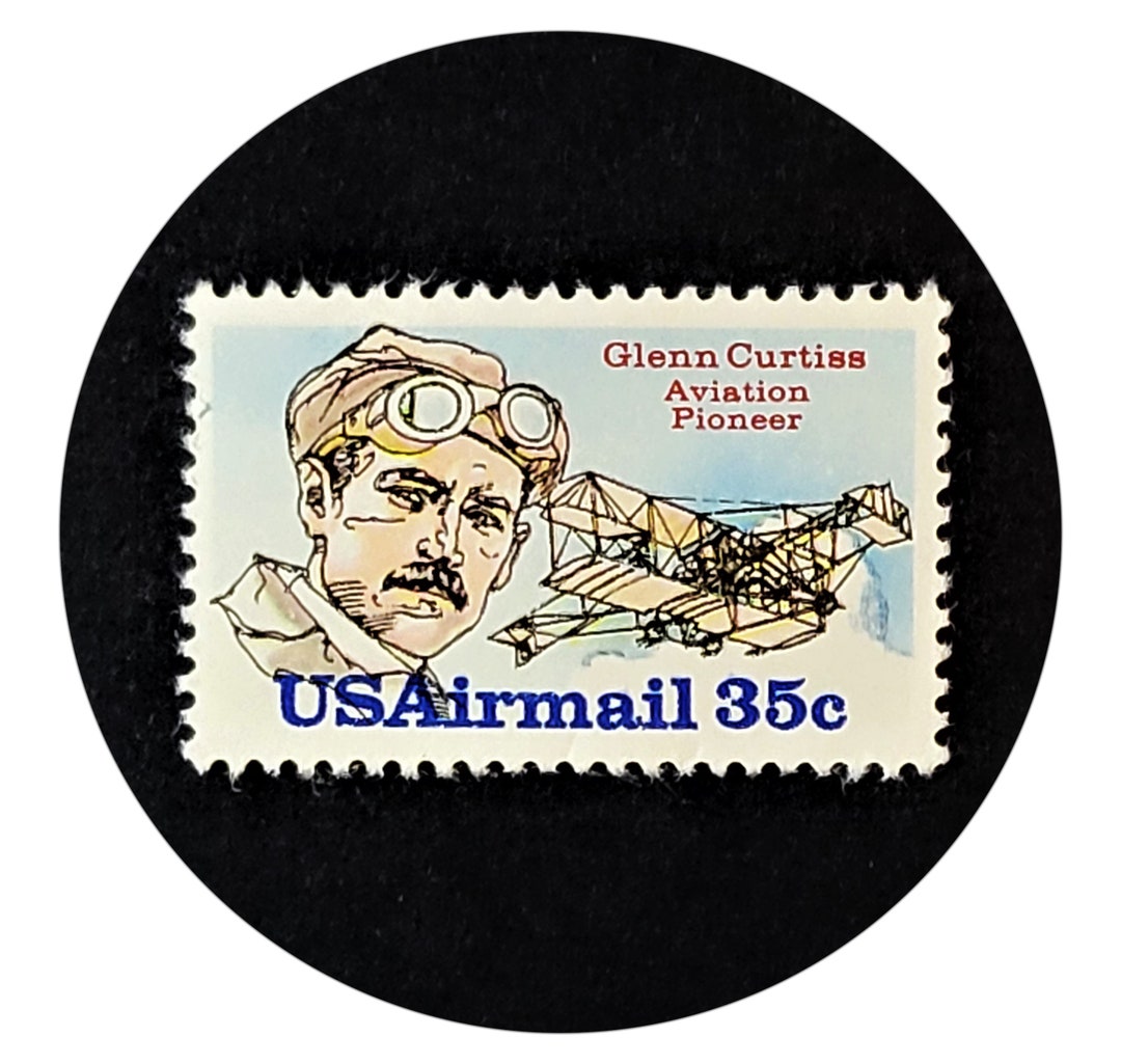 15 Glenn Curtiss Stamps, Airmail, Aviation Pioneer, Naval Aviation, US ...