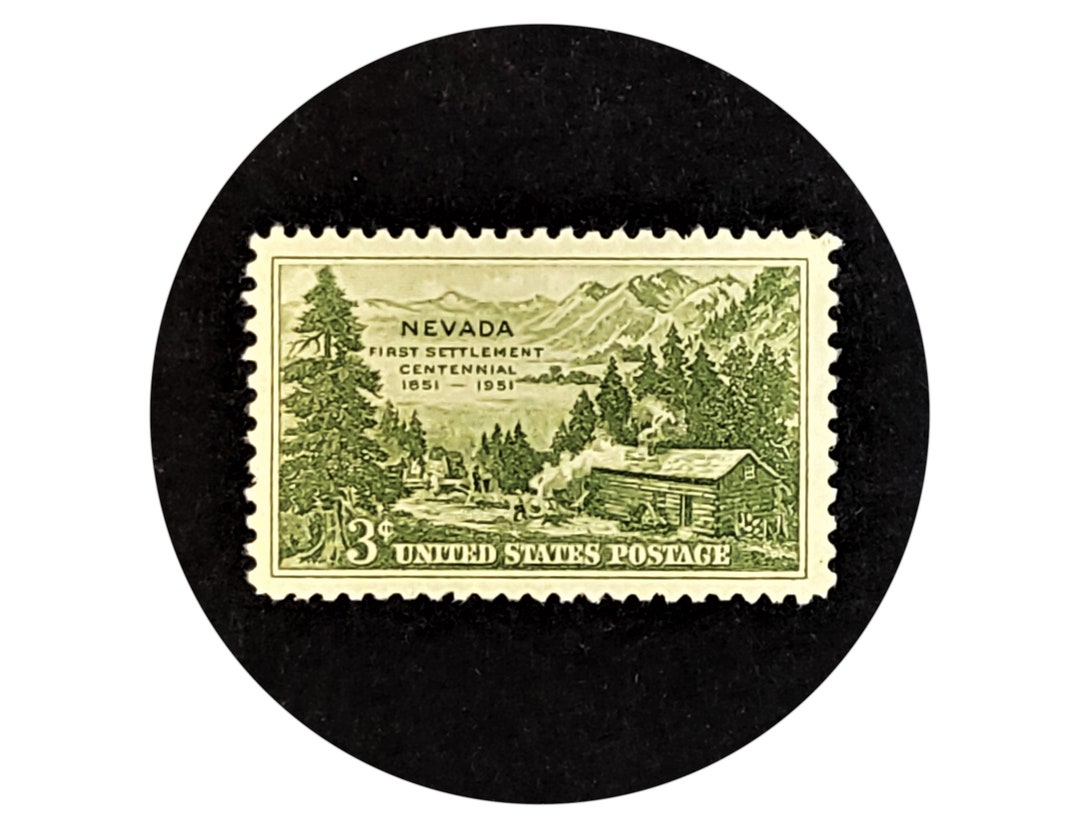 8 Nevada Centennial Stamps First Settlement 1851-1951 US - Etsy