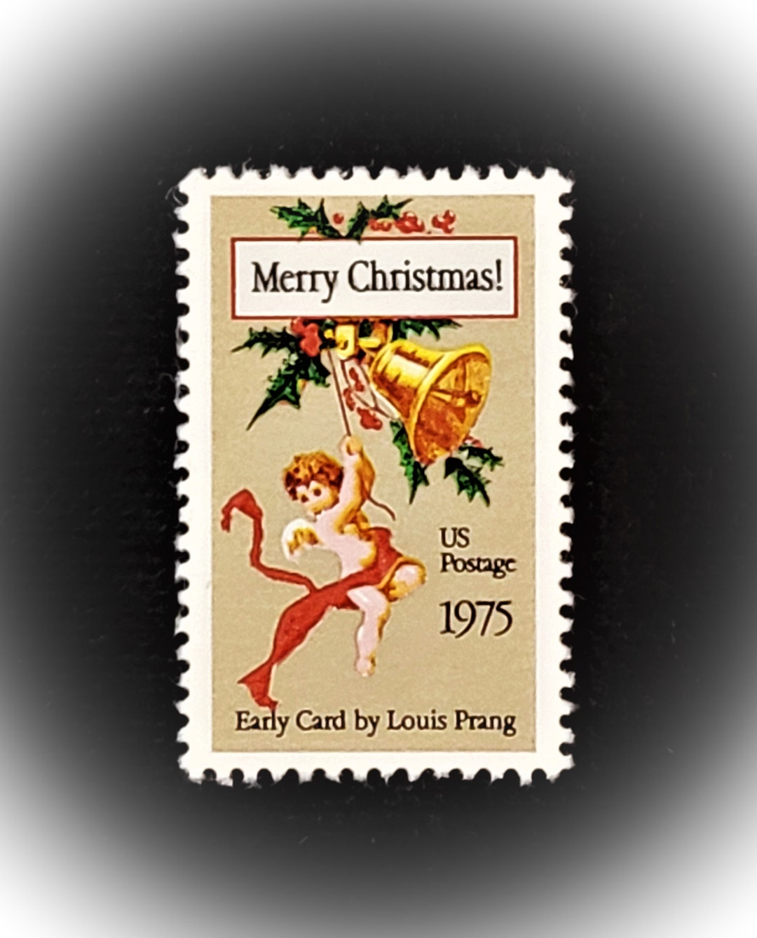 27 Angel Stamps, Christmas Victorian Cherub Holly Bell, US Postage ...