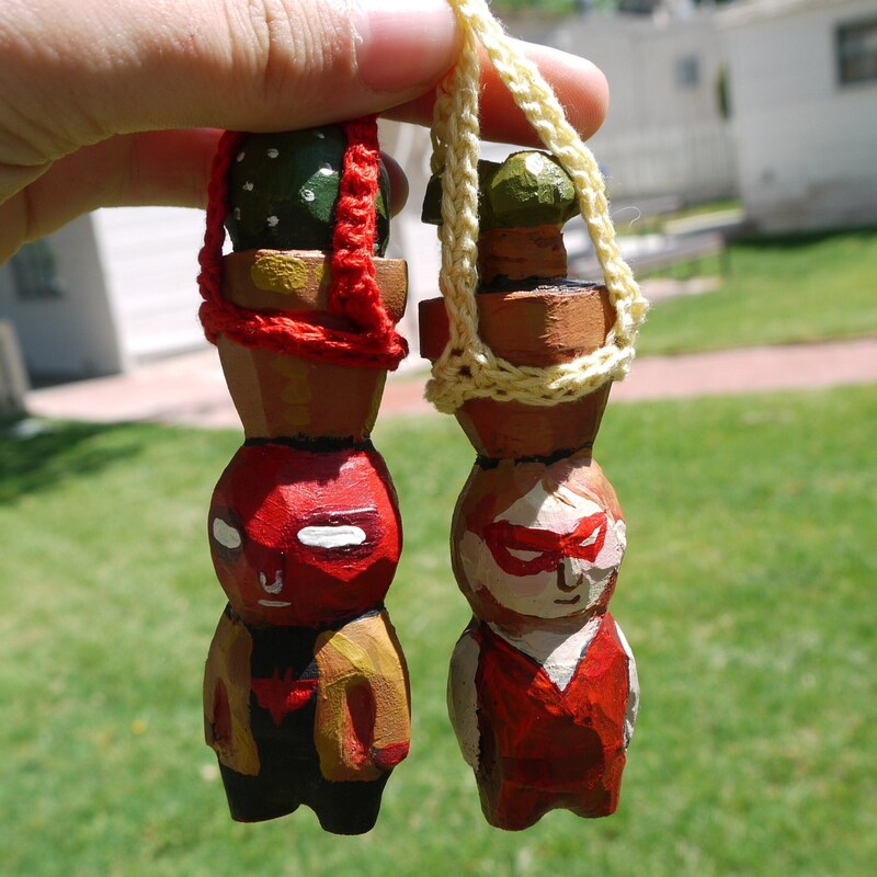 Carved Wood Figures - Etsy