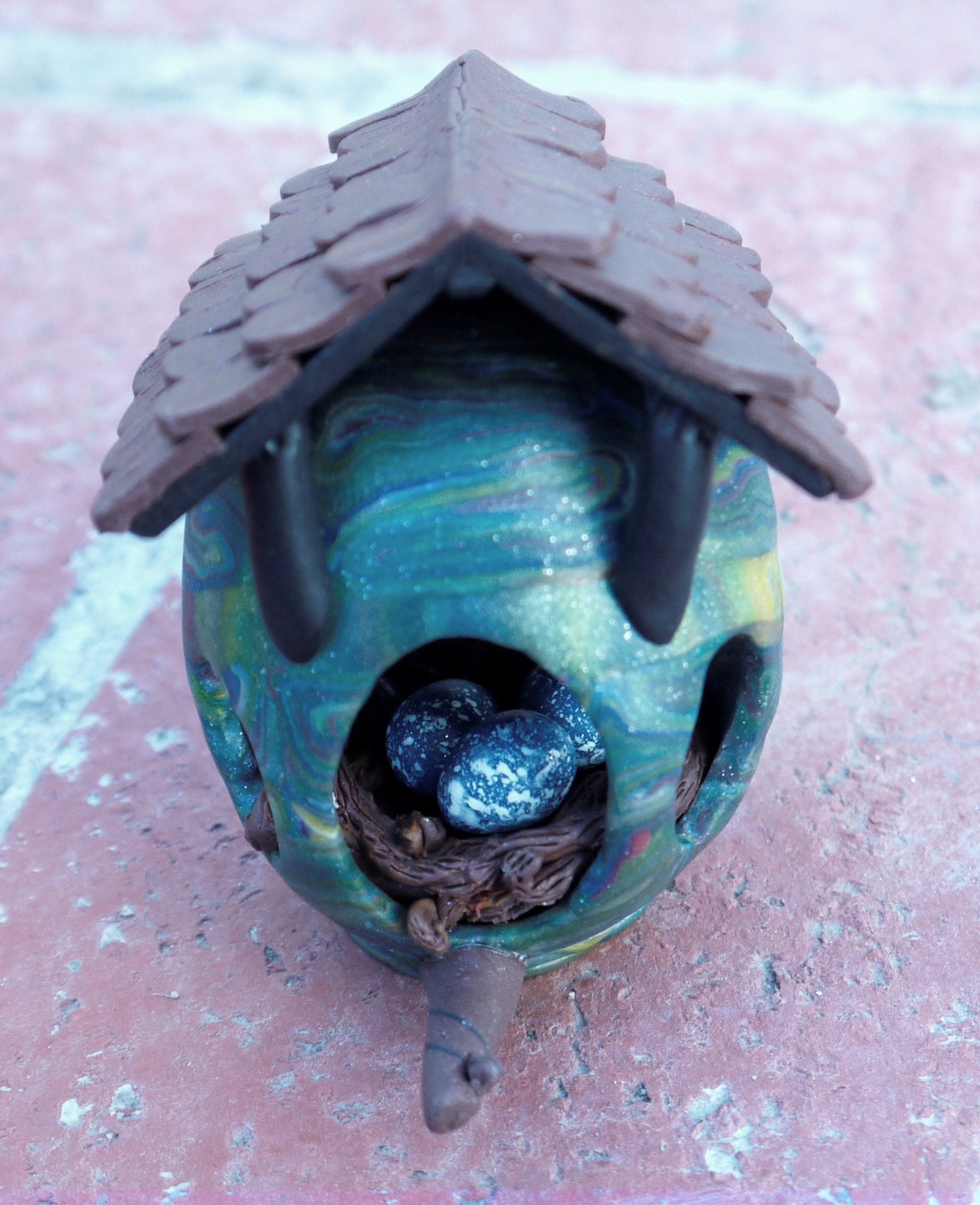 Polymer Clay Egg Diorama Knick Knacks - Etsy
