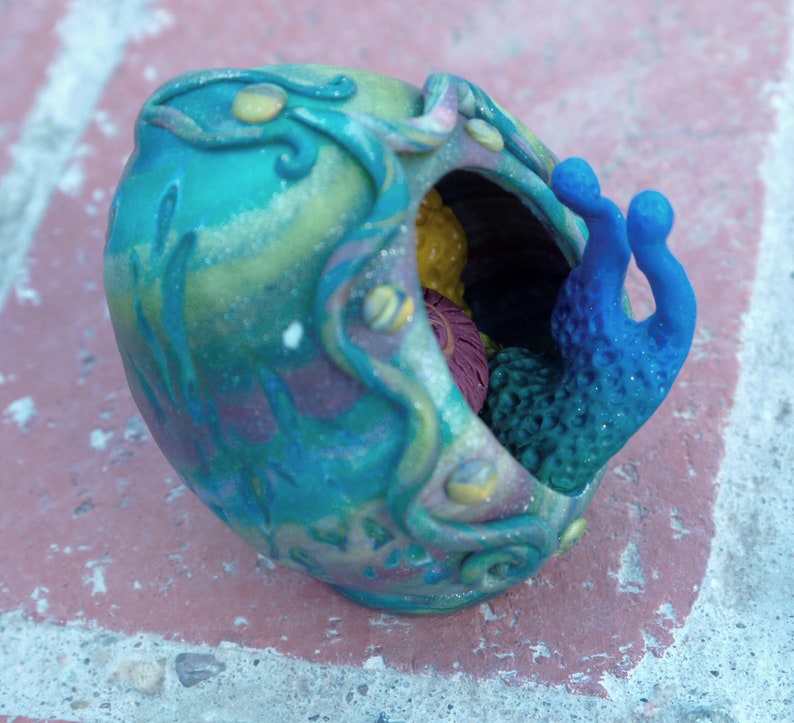 Polymer Clay Egg Diorama Knick Knacks - Etsy