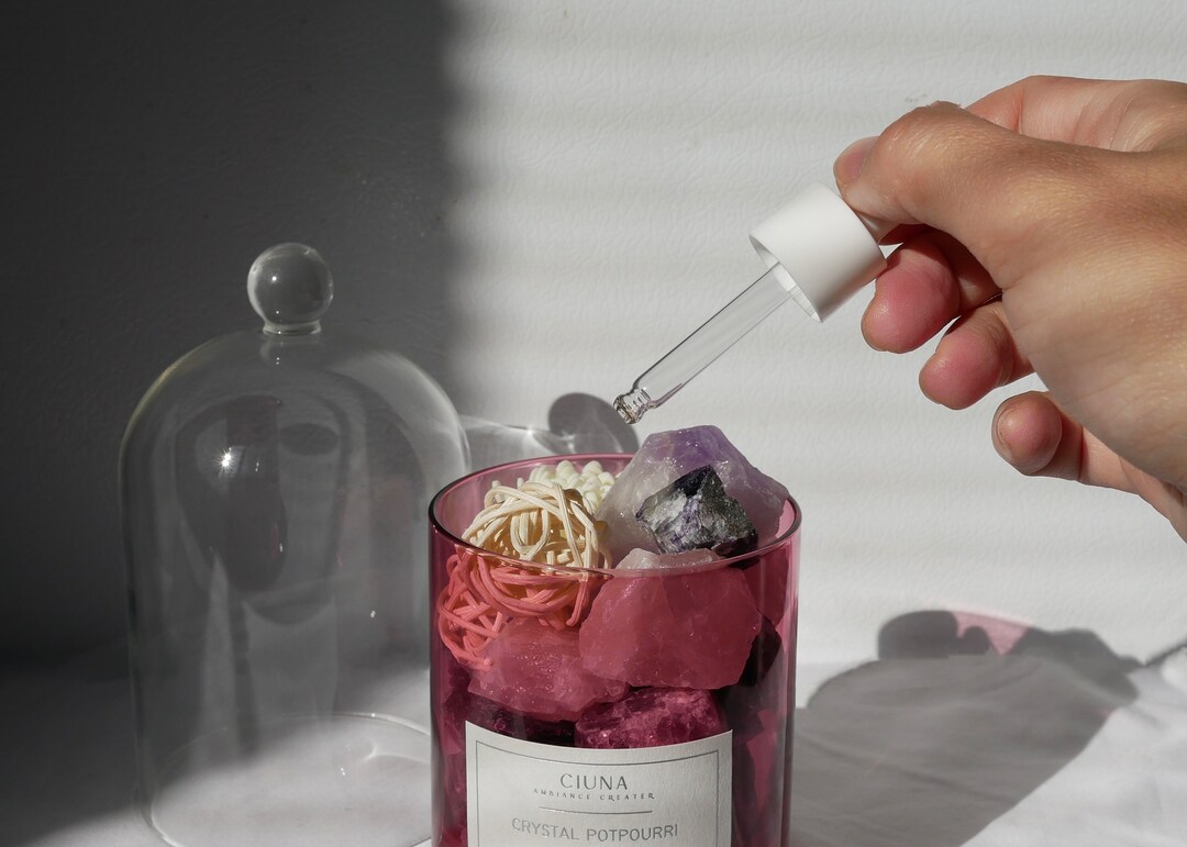 Crystal Potpourri Amethyst Gift Set With Long Lasting 100% Pure Perfume ...