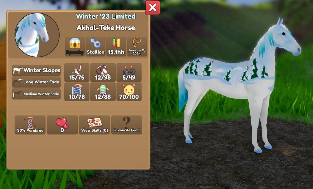 Winter '23 Limited Winter Slopes Akhal-teke Wild Horse Islands - Etsy ...