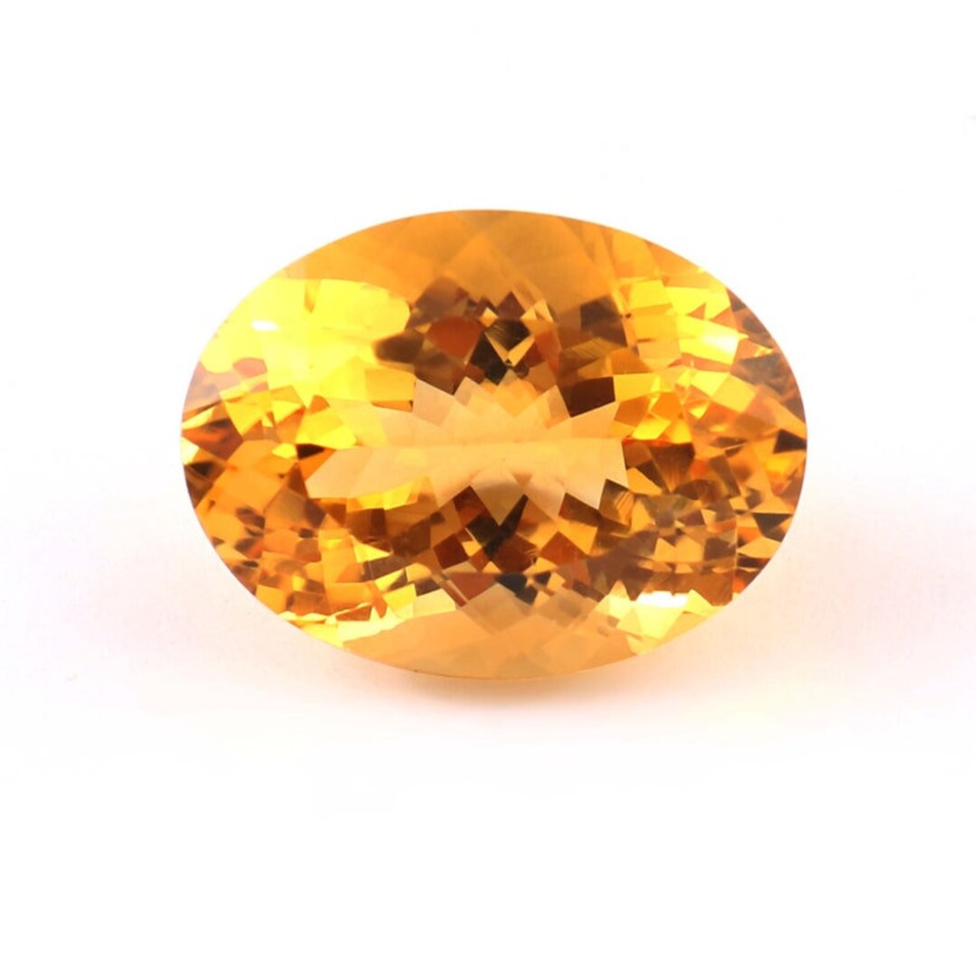 10x12 MM Oval Shape Citrine 4.70 Carat Natural Citrine Loose Gemstone ...
