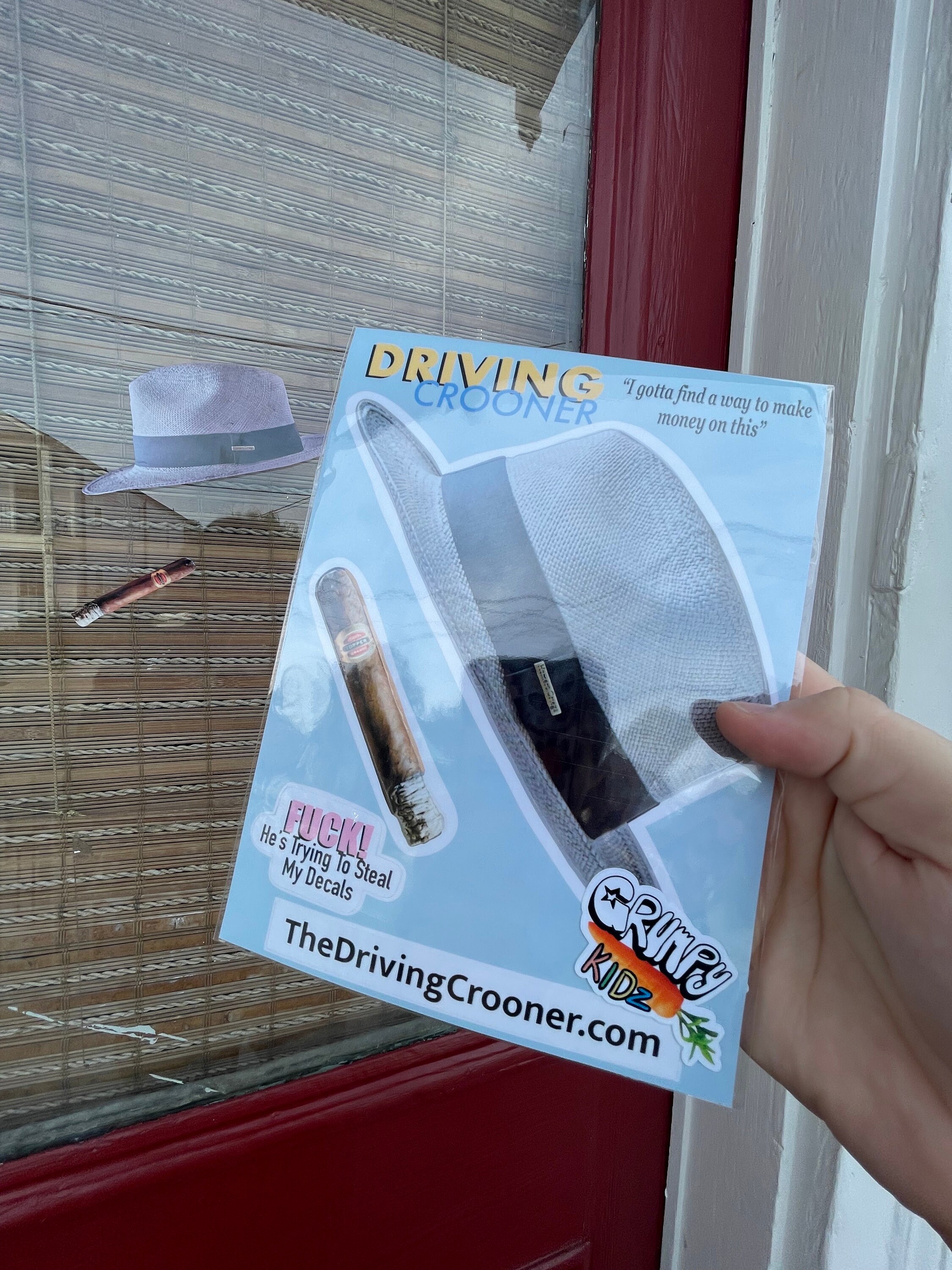 The Driving Crooner Kit Bumper Sticker Sheet, Driving Crooner Window ...