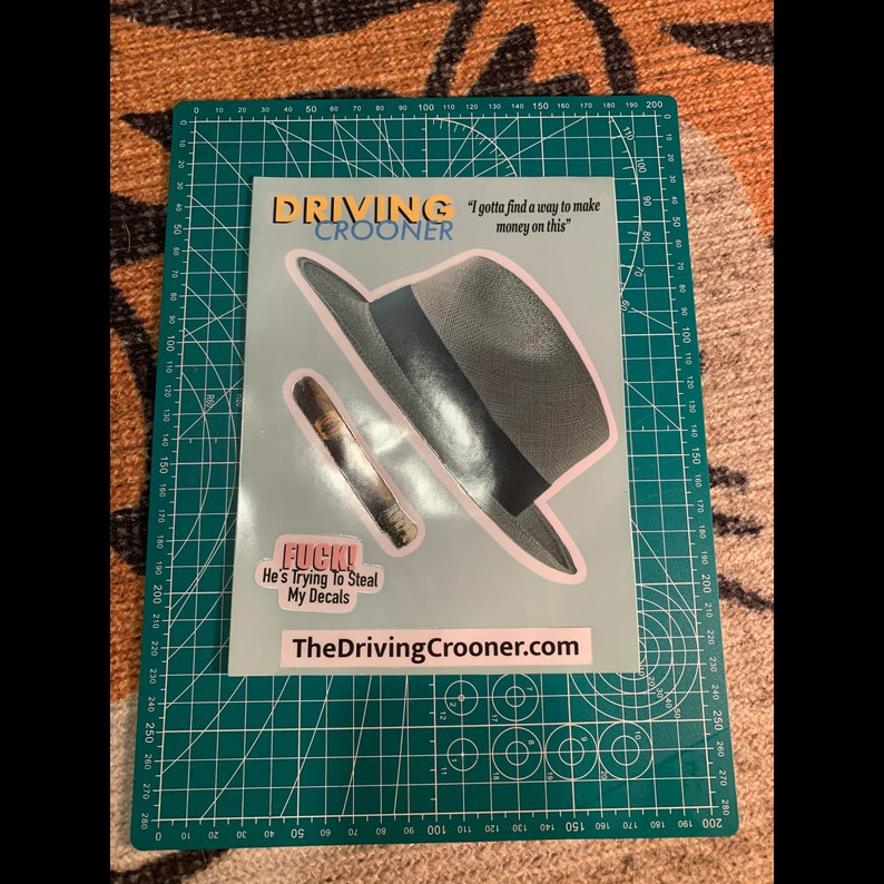 The Driving Crooner Kit Bumper Sticker Sheet, Driving Crooner Window ...