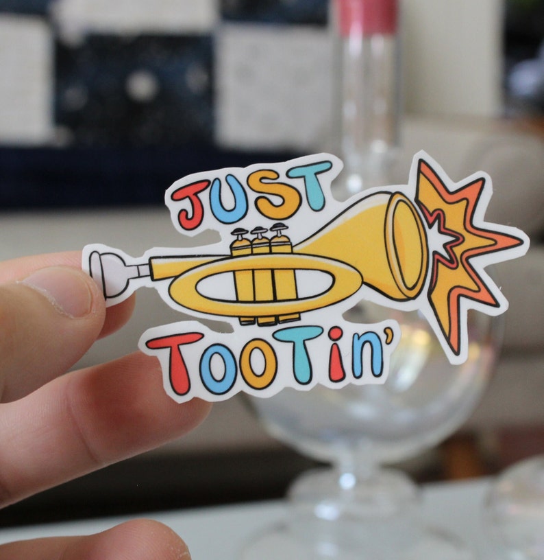 Unleash Musical Magic With This Cute Trumpet Sticker Just - Etsy