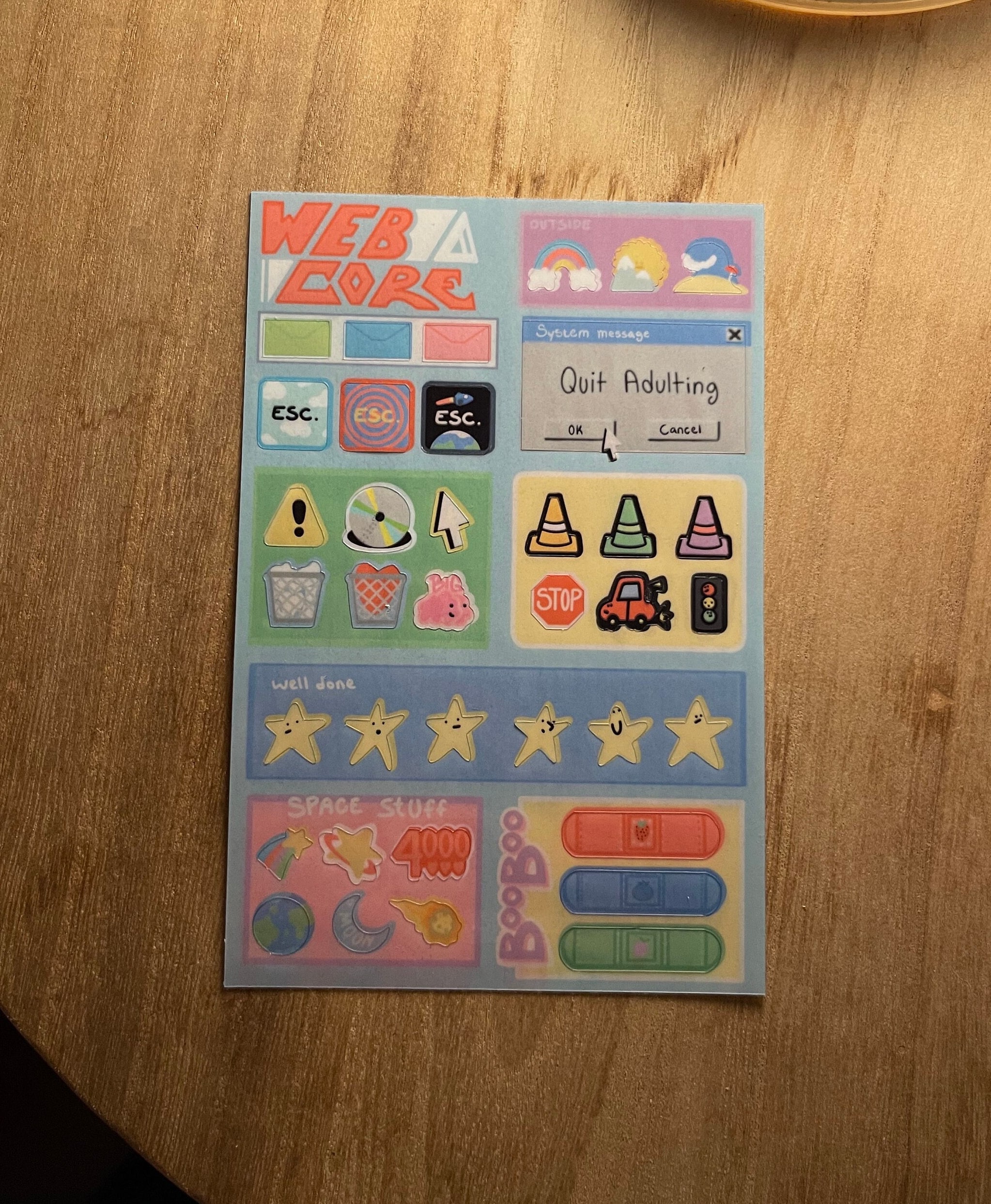 37 Mini Deco Sticker Collection Heart & Webcore Stickers for Journal ...