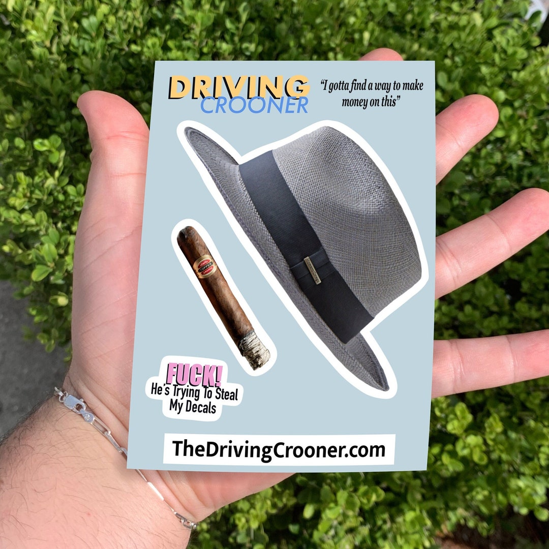 The Driving Crooner Kit Bumper Sticker Sheet, Driving Crooner Window ...