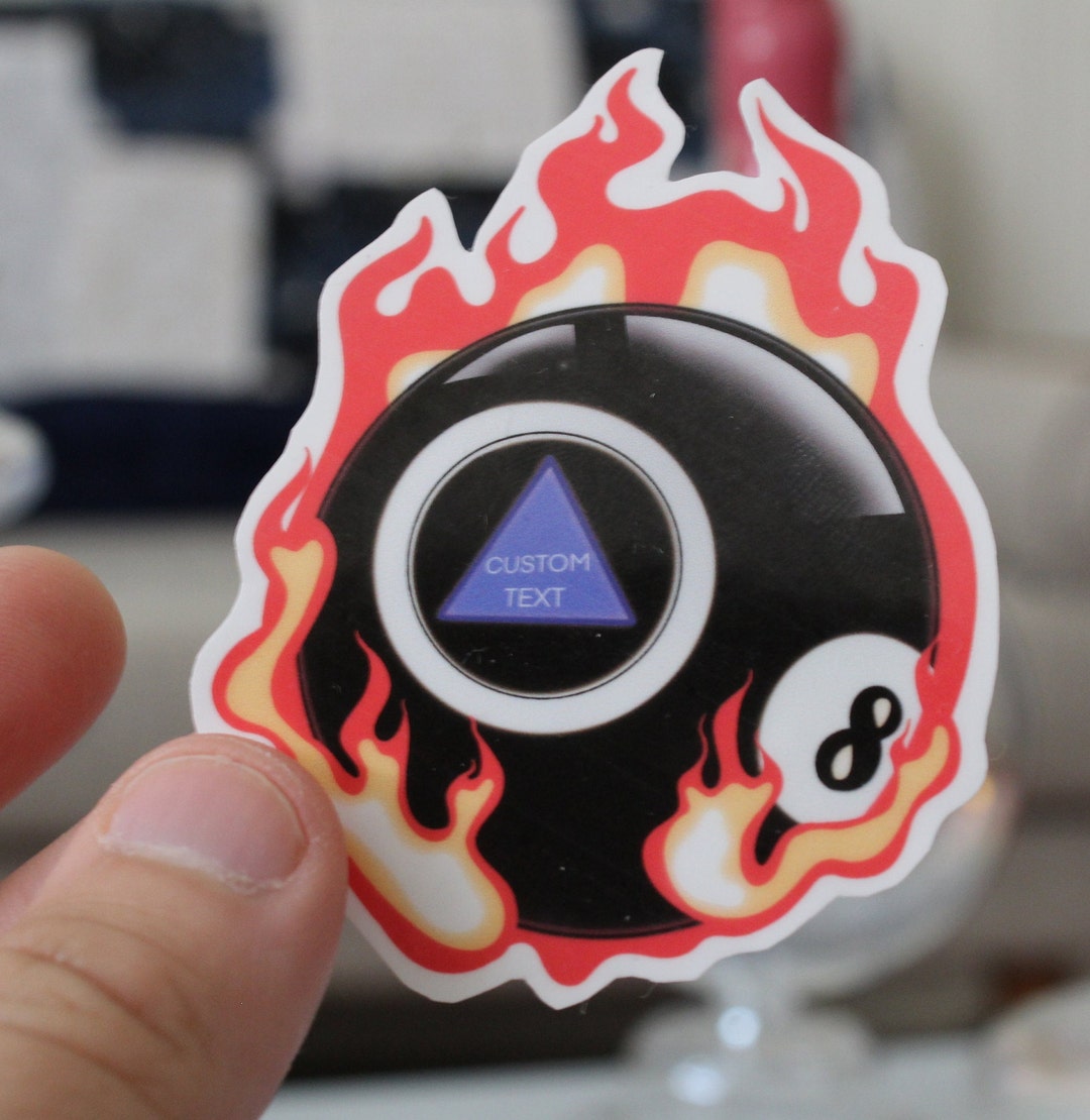 Custom Magic-8 Ball Sticker - Etsy