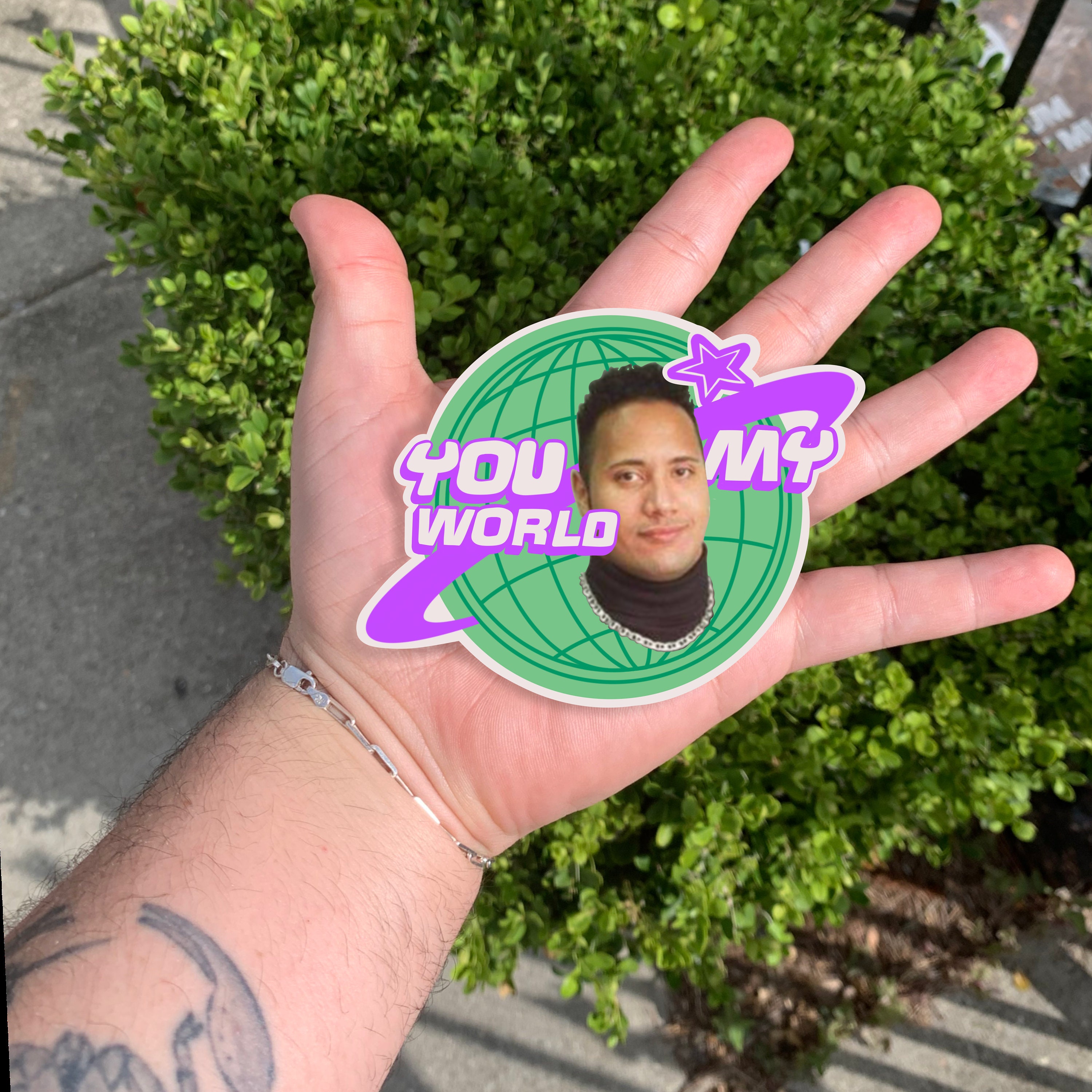 Y2K Style Dwayne 'the Rock' Johnson 'you Rock My - Etsy