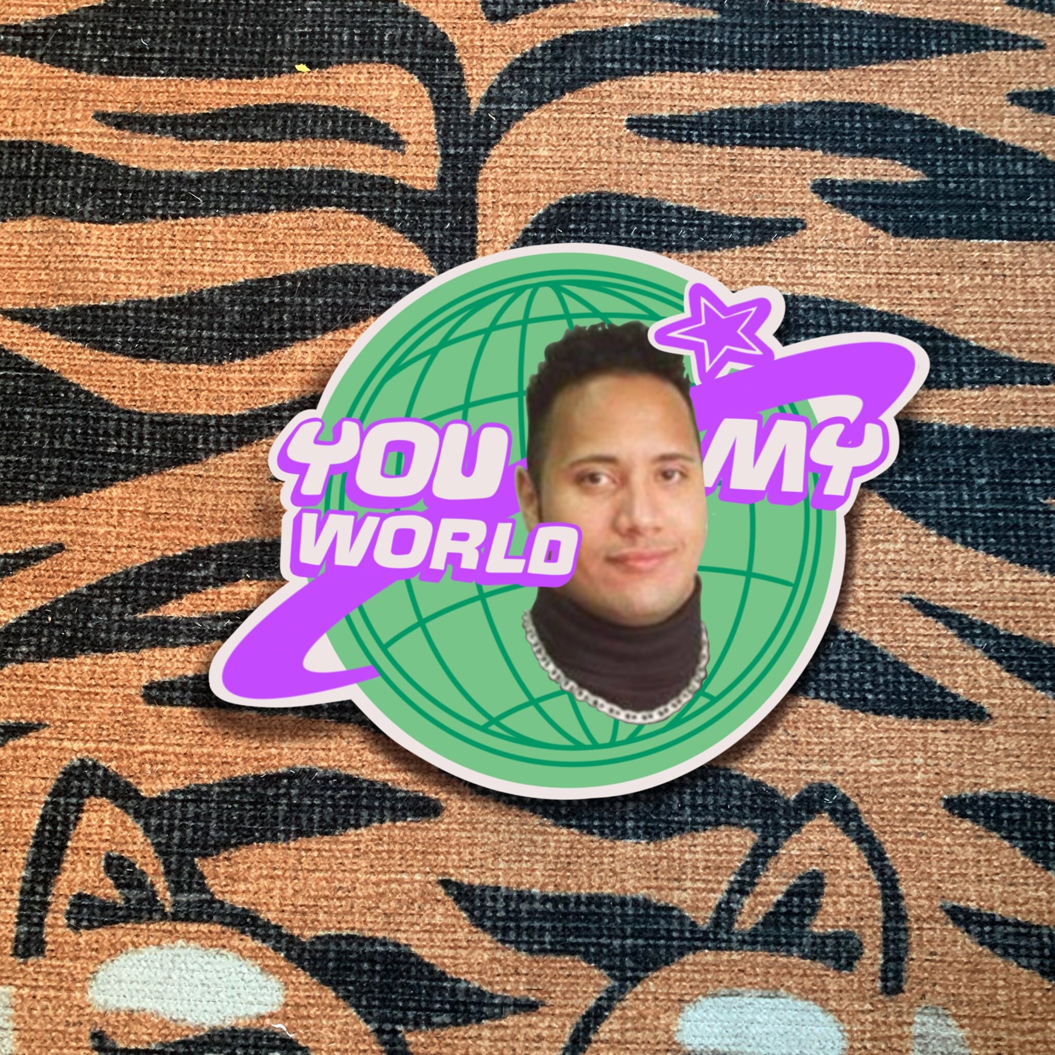 Y2K Style Dwayne 'the Rock' Johnson 'you Rock My - Etsy