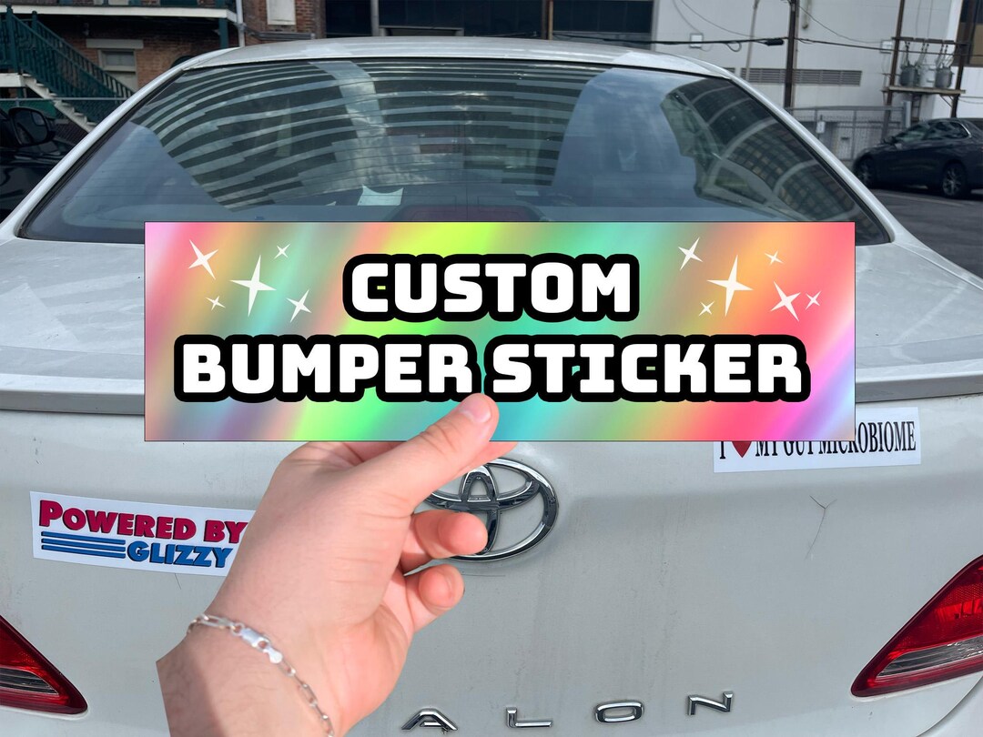 Custom Durable Vinyl Bumper Sticker – Perfect for Personalizing Bumpers ...