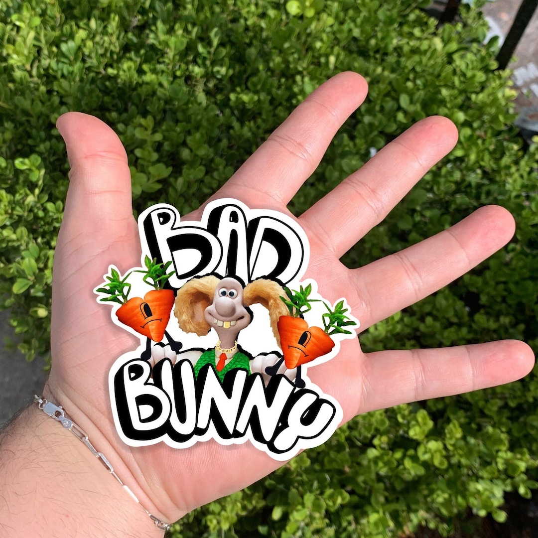 Bad Bunny Waterproof Vinyl Sticker, Hipster Hiphop Music Decal for ...