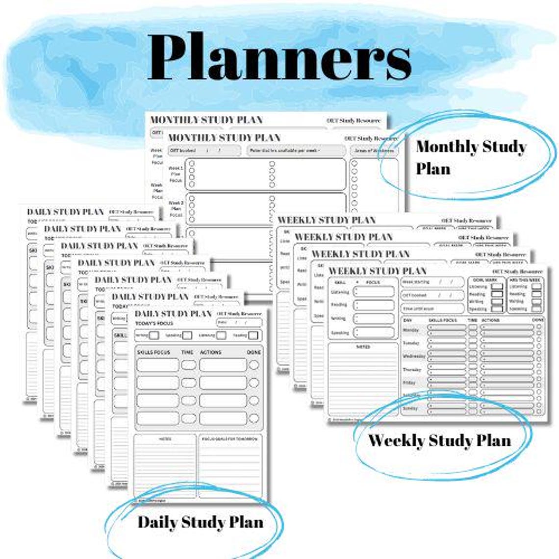 OET Study & Vocabulary Planner | OET Study Organizer Pdf | Occupational ...