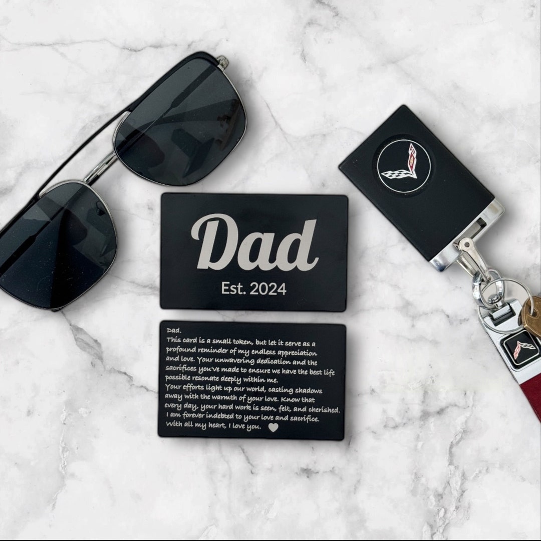 Dad Love Card From Son or Daughter or Wife Fathers Day Card Papa Love ...
