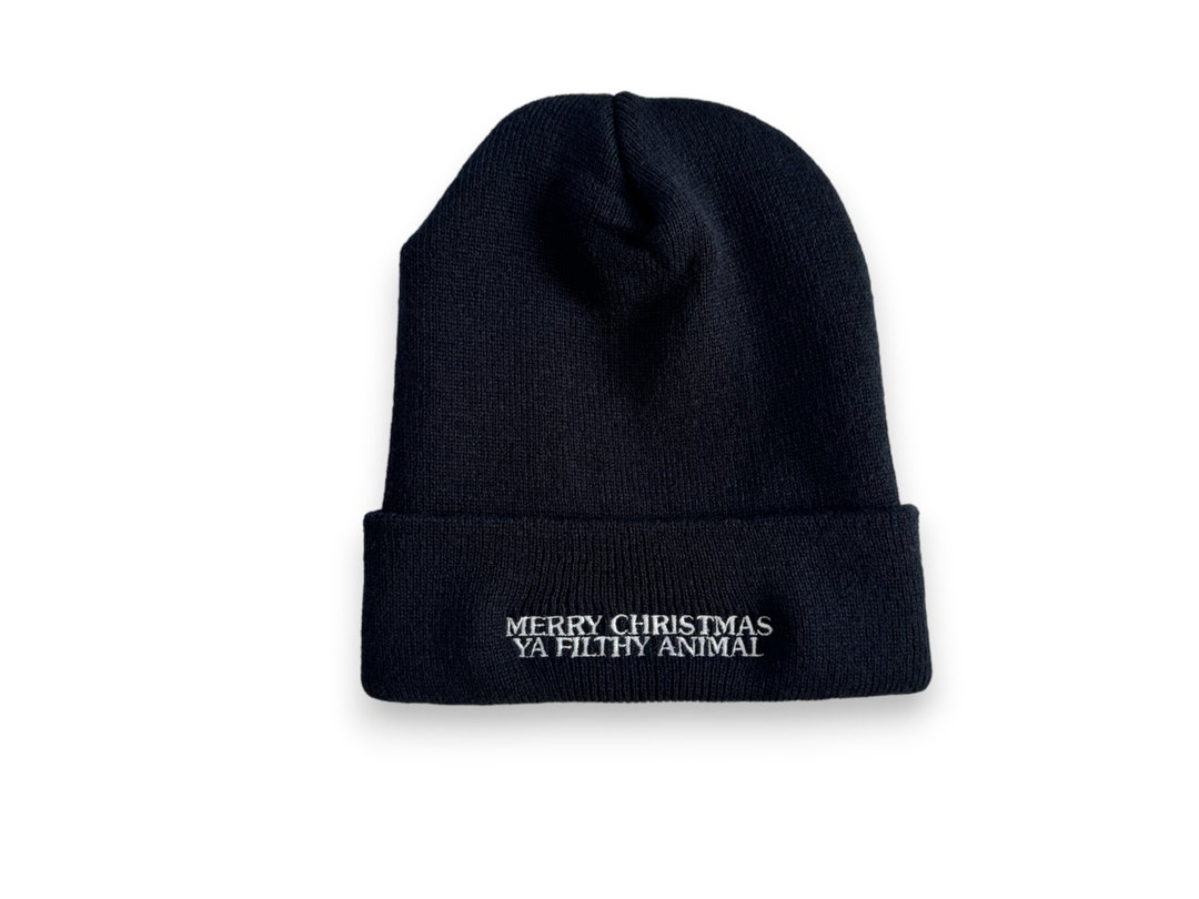 Ya Filthy Animal Embroidered Christmas Beanie, Inspired by Home Alone ...