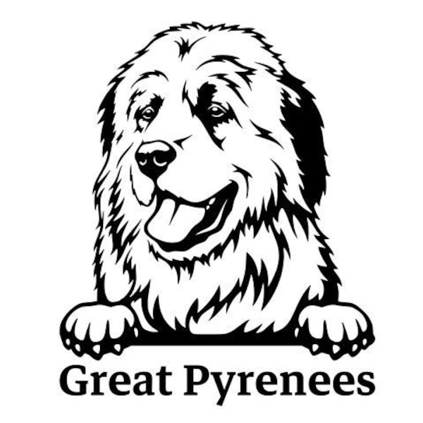 Great Pyrenees Car Decal - Etsy