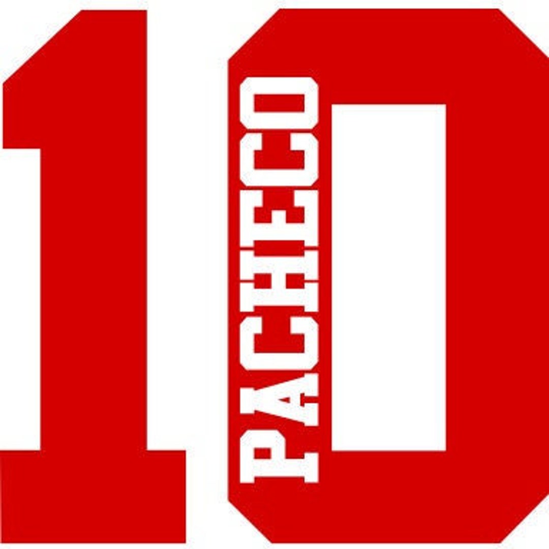 Isiah Pacheco #10 Permanent Vinyl Decal - Etsy