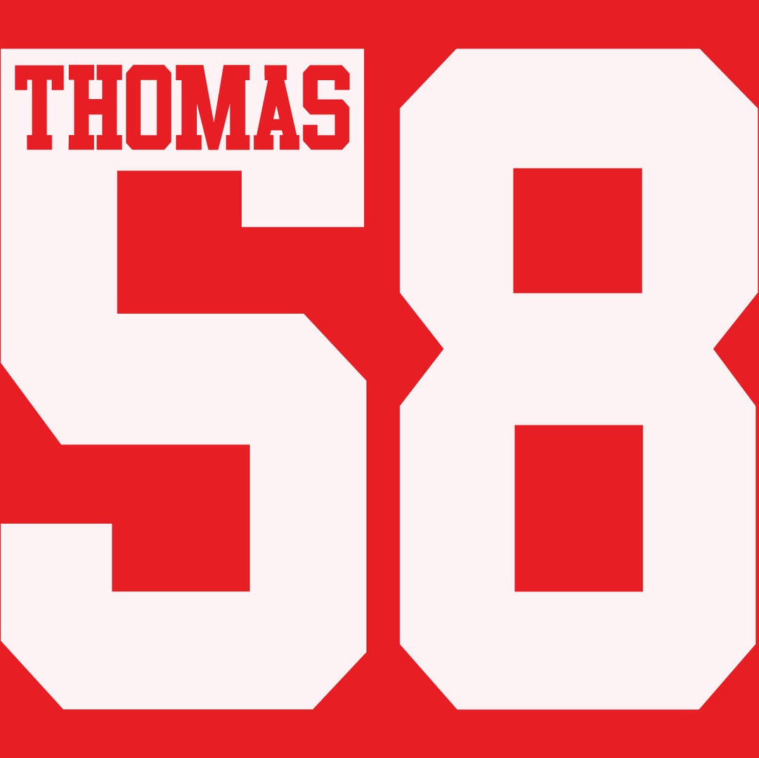 Derrick Thomas #58 Tribute Permanent Vinyl Decal - 4 Inches - Kansas ...