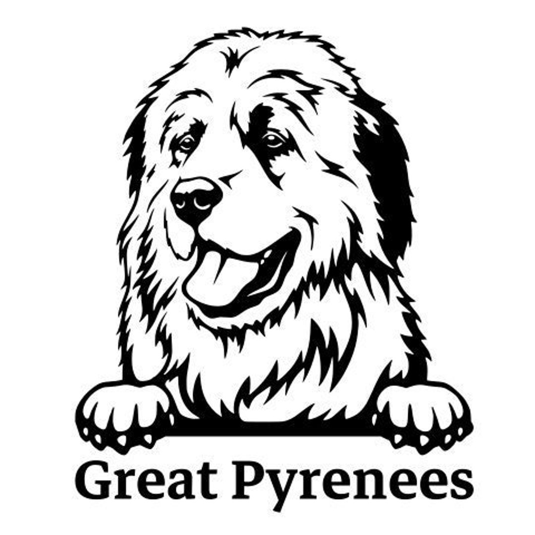 Great Pyrenees Lover Car and Vehicle Bumper Sticker and Window Decal ...